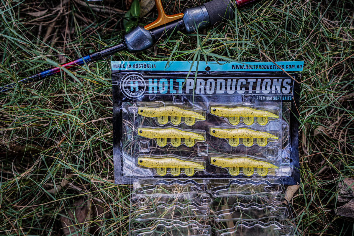 4” SWIMPRAWN BANANA PRAWN (6PK) – Holt Productions